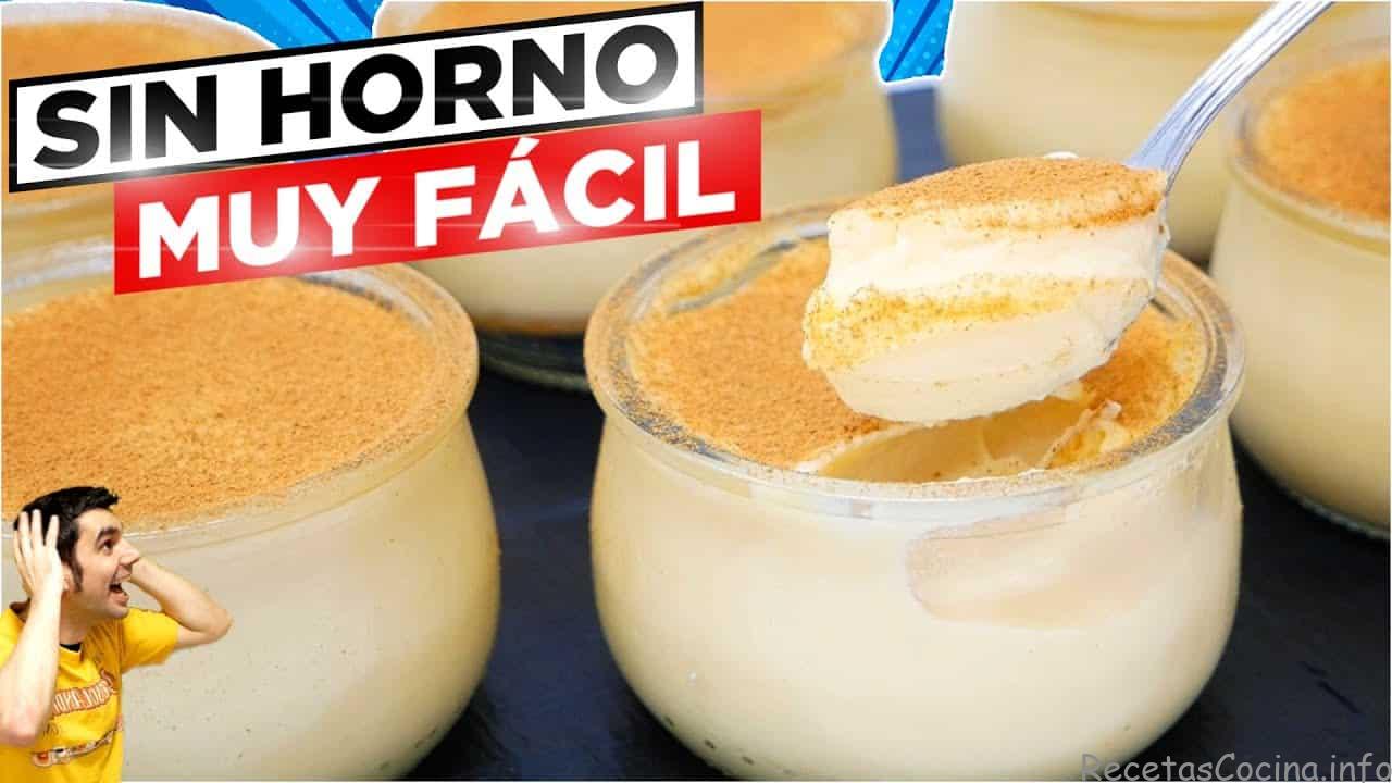 Postre De Crema Sin Hornear 😍😋 Fácil, Suave Y Delicioso (sin Gluten ...