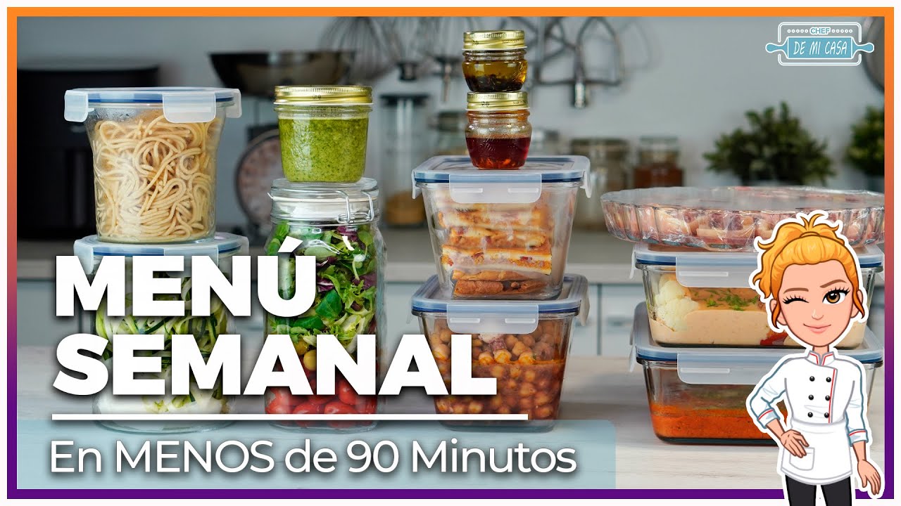 💚Menú Semanal Saludable, Delicioso Y Variado En Menos De 90 Minutos⏱ ...