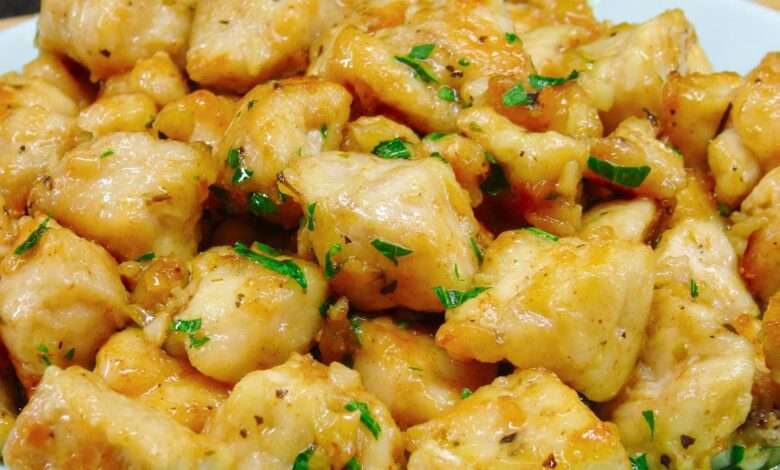 ¡Receta De Pechuga De Pollo Con Mantequilla Y Ajo! Una Receta De Pollo ...